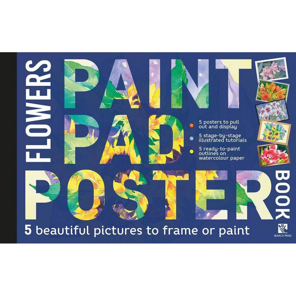 Paint Pad Poster book Flowers 11x7 – ARTSCAPE