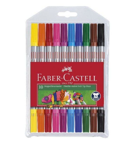 Faber-Castell 10 Double Ended Felt Tip Pens – ARTSCAPE