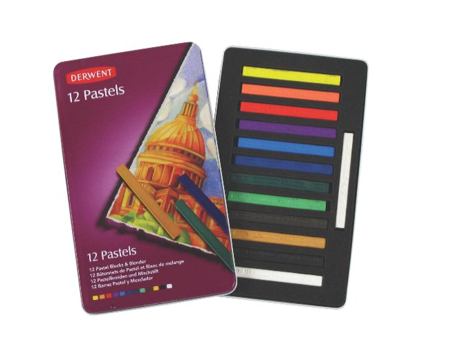 Derwent 12 Pastel Blocks and Blender – ARTSCAPE