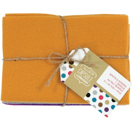 A4 Felt Bundle 7 pieces of Spots/Stripes/Jewel – ARTSCAPE