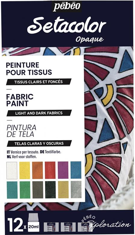 Pebeo Setacolor Fabric Paint 12 Set – ARTSCAPE