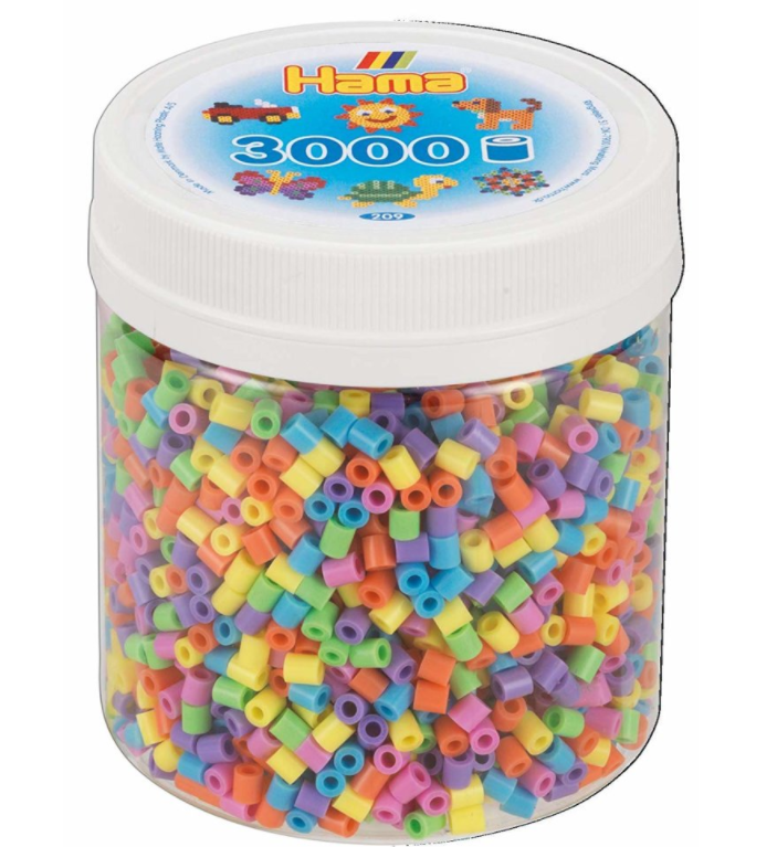 3000 Tub of Hama Beads Multi Coloured – ARTSCAPE
