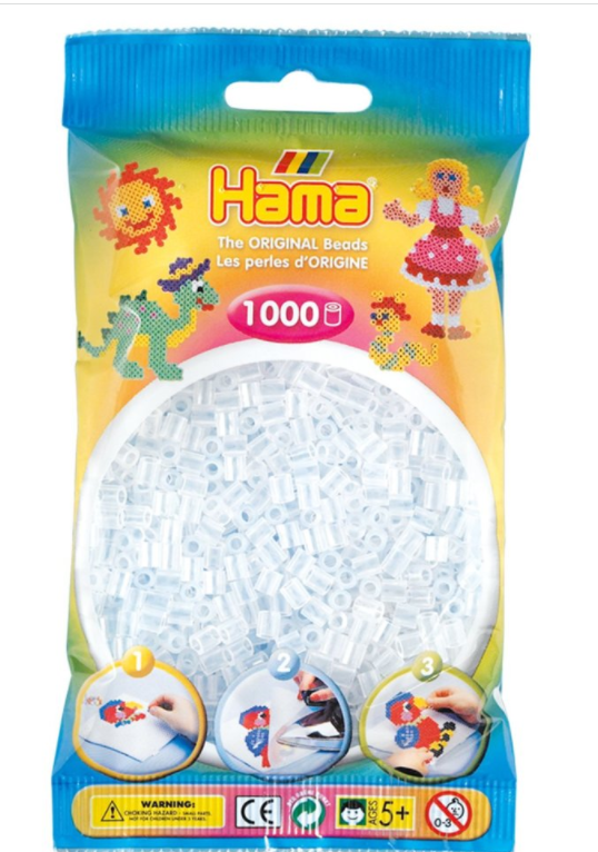 Hama Beads 1000 x Clear – ARTSCAPE