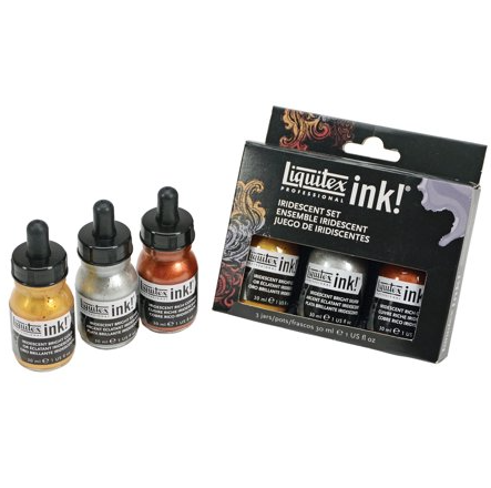 Liqitex acrylic ink 3x30ml iridescent – ARTSCAPE