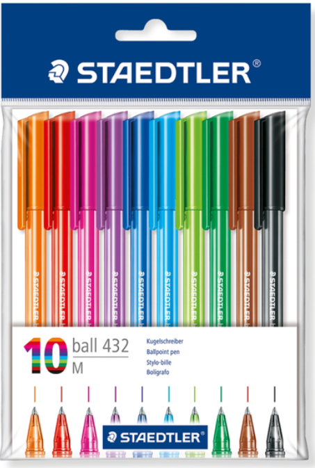 Staedtler 10pc Ballpoint Pens – ARTSCAPE
