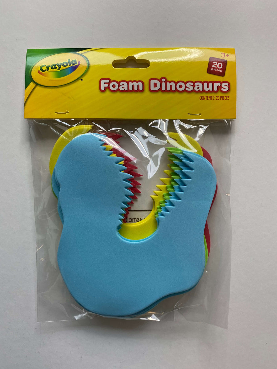 Crayola Foam 20pcs Dinosaur – ARTSCAPE
