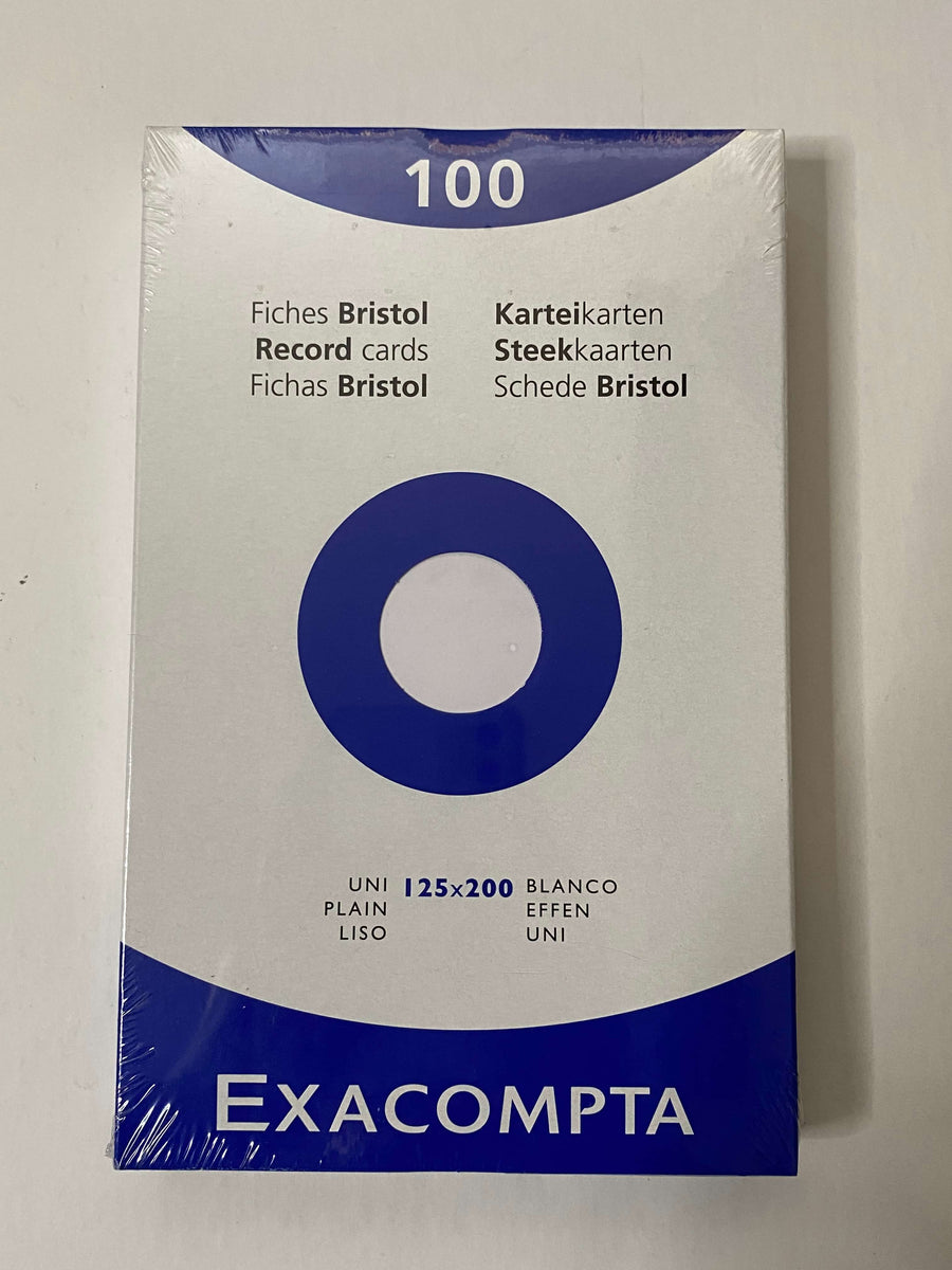 125 x 200 Plain Record Cards – ARTSCAPE