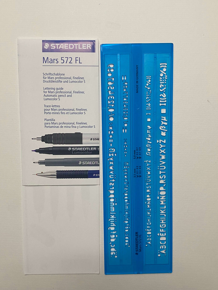 Staedtler lettering guide – ARTSCAPE